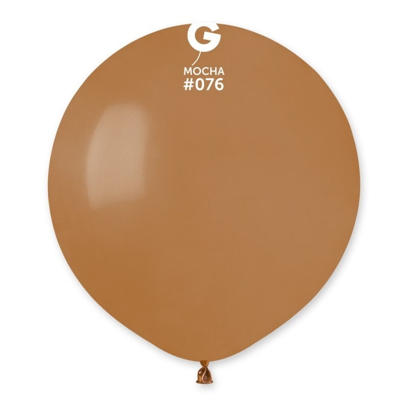 Balloon Color #076 Mocha - Mocha Size 19" Round